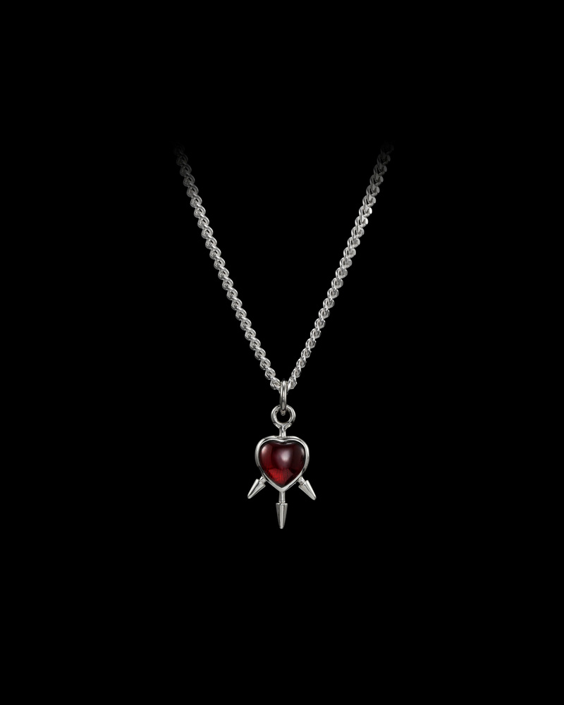 Three of Swords Necklace Small - Gothic 925 Sterling Silver Elegance ...