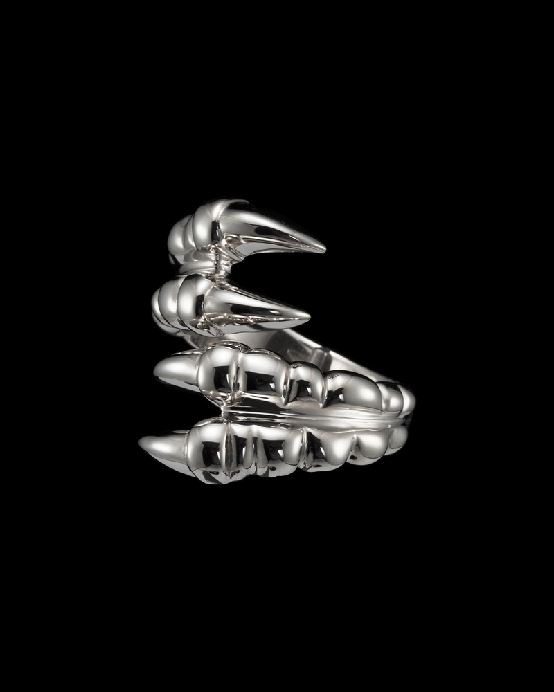 Claw Ring Double - 925 Sterling Silver Dragon's Talon | Maria Nilsdotter