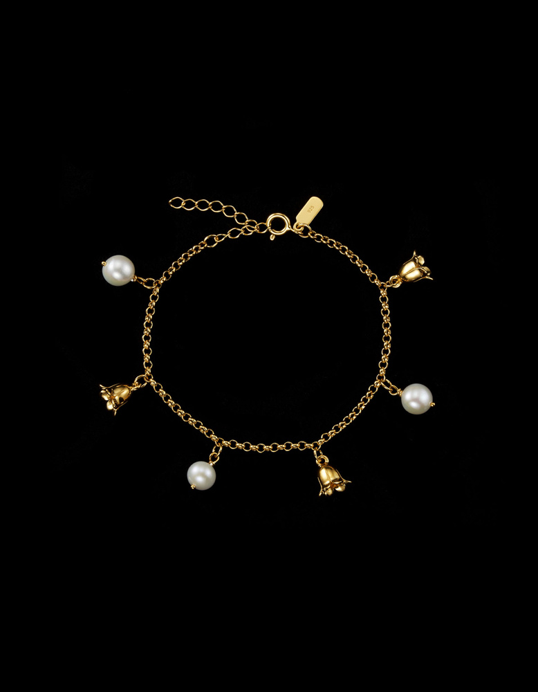 Bluebell Bracelet - Enchanting 18k Gold-Plated Elegance | Maria Nilsdotter
