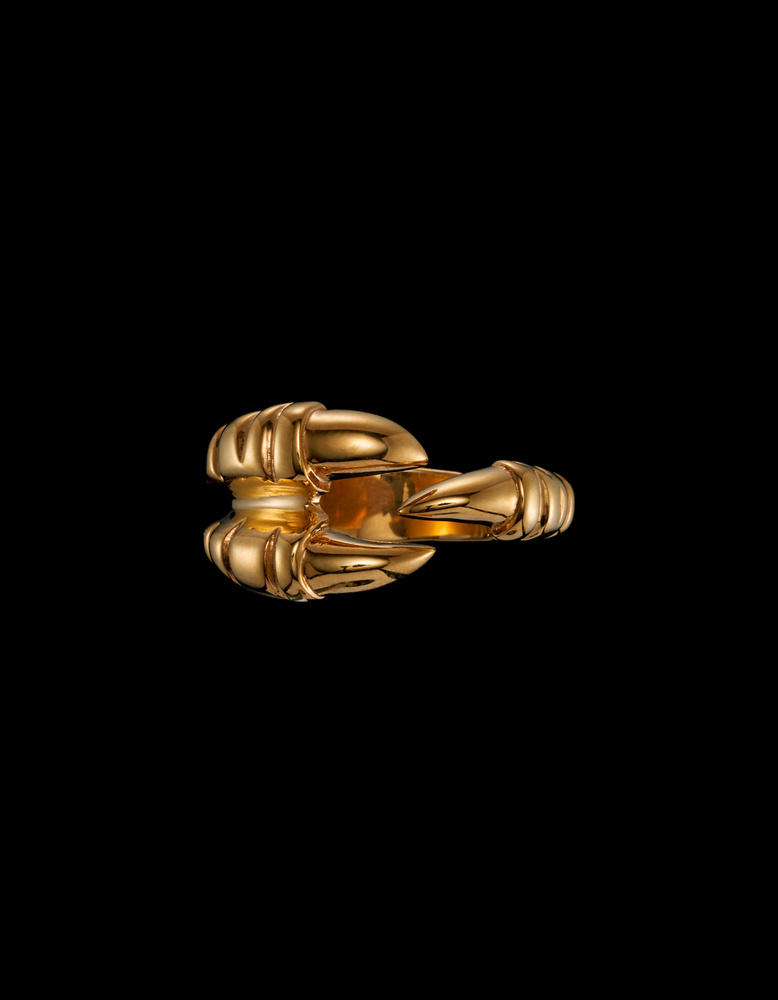 Claw Ring - 18k Gold-Plated 925 Sterling Silver Jewelry | Maria Nilsdotter
